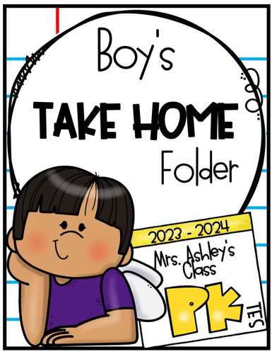 Student Folder Covers by My Kinder Heart | TPT