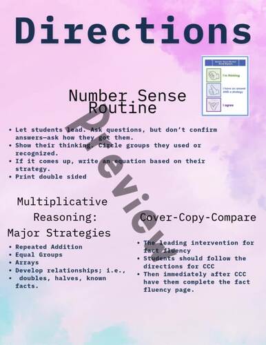 4s Multiplication Strategy Pack |Grade 3 Facts Practice & Strategy ...