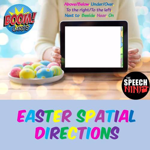 Easter Spatial Directions Boom Cards by The Speech Ninja | TPT