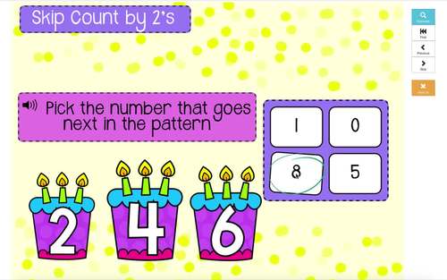 Cupcake Skip Count by 2's Boom Cards™ Digital Task Cards by DL Teaching ...