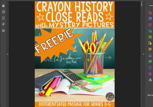 Back to School Reading Comprehension Passages - Close Reading #btsue75