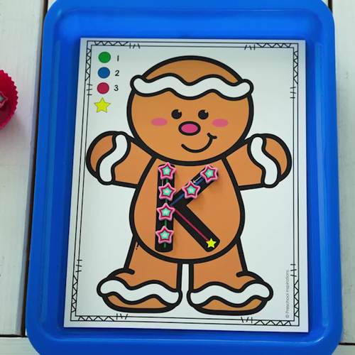 Gingerbread Letter Formation Fine Motor Mats by Preschool Inspirations