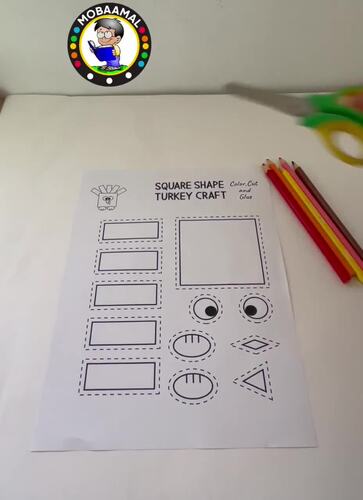 2D Shapes Turkey Crafts : Thanksgiving Math Crafts | Thanksgiving ...