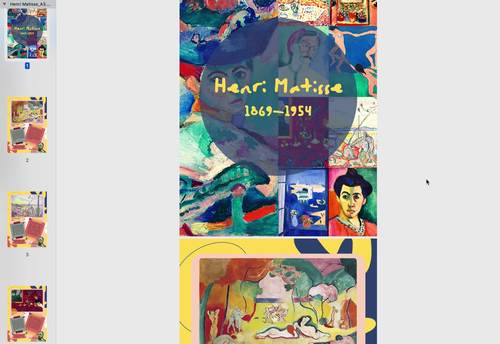 Henri Matisse Artworks Research Poster Set by Teach Art History | TpT