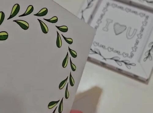 3D Paper Frames Coloring, DIY Greeting Cards, Kids Paper Crafts ...