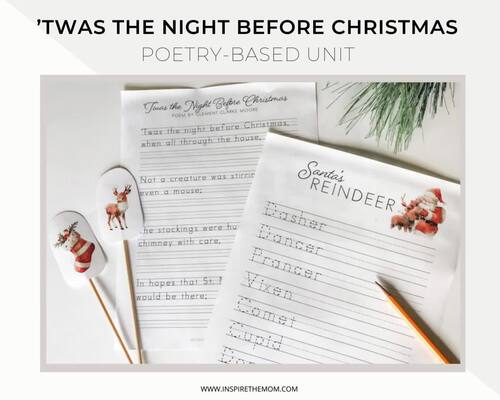 Twas the Night Before Christmas, Poetry-Based Unit, Christmas Poem ...