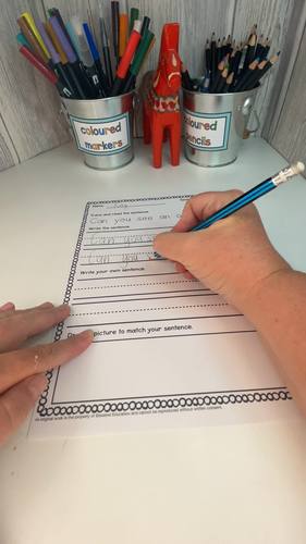 Kindergarten literacy centers and morning work animal sight word ...