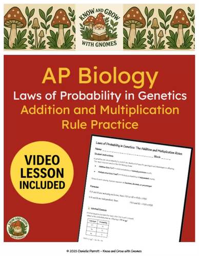 AP Biology Laws of Probability Practice: Addition & Multiplication Rule