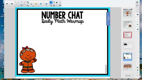 Smartboard Gingerbread Math Winter & Christmas Holiday Fun! by Leigh Majer