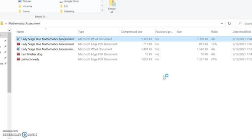Entire Early Stage One ES1 Mathematics Assessment with NSW Outcomes and ...