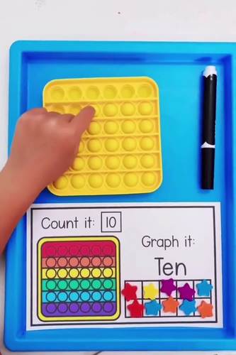 Bubble Pop Fidget Counting One To One Correspondence by Preschool Packets