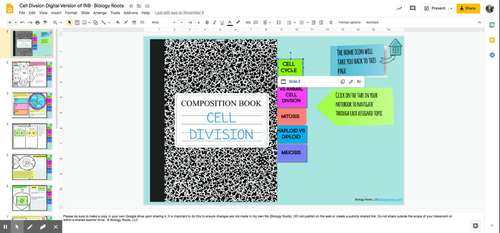 Cell Division Digital Interactive Notebook by Biology Roots | TPT