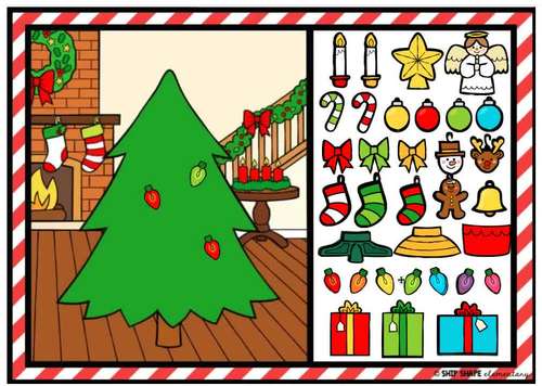 Decorate a Christmas Tree! - Boom Cards - Distance Learning - Digital