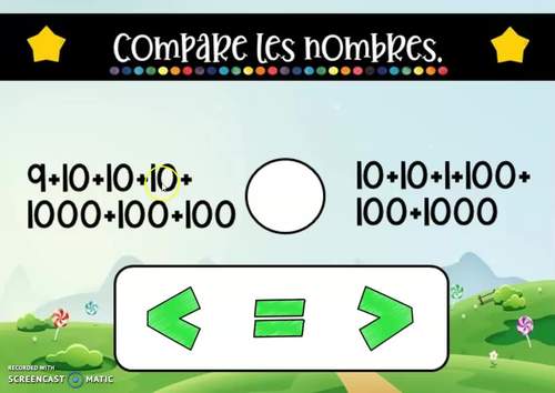 Compare les nombres BOOM CARDS by Madame Soleil | TPT