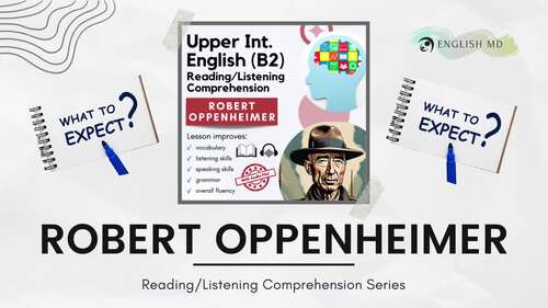 Robert Oppenheimer - Listening/Reading Comprehension (B2) by English MD