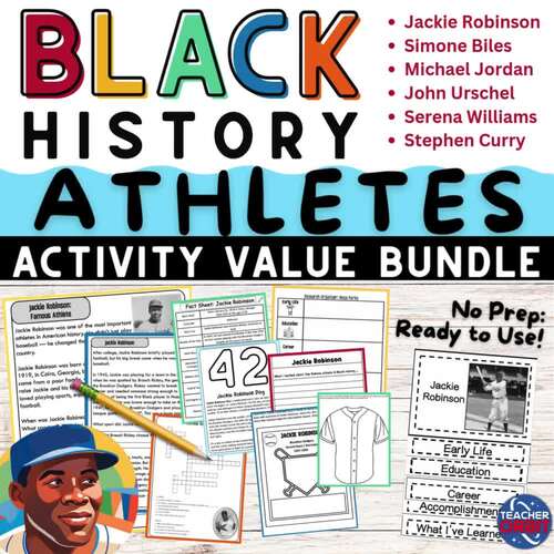 Black History Month Athletes Sports Legends Lessons Projects Reading STEM
