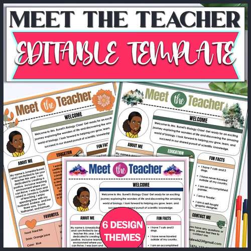 Meet the Teacher Templates Editable Letter | Back to School | Open ...