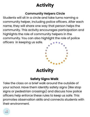 Social Studies Grade 1 Unit on Local Police as Community Helpers