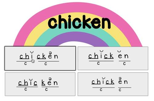 Mark It! Boom Cards Multi-syllabic Closed Syllable Edition 3.1 by Schwa ...