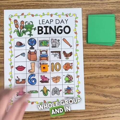 Leap Year 2024 Activities, Phonics Bingo, No-Prep CVC Decodable Game ...