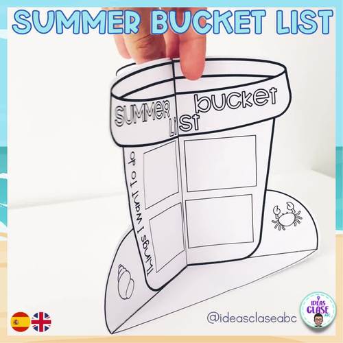Summer bucket list craft- End of the year activities Summer packet ...