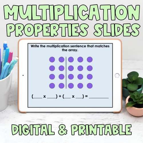 3.OA.5 Multiplication Properties Google Slides Resource - Digital option