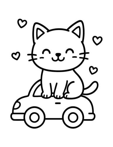 Whisker Wonderland Cat Coloring Pages for Kids | 45 Cute Kitty Designs