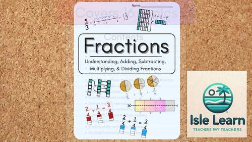 Fractions Notes Bundle | Cornell-Style Math Notes | Printable & Digital
