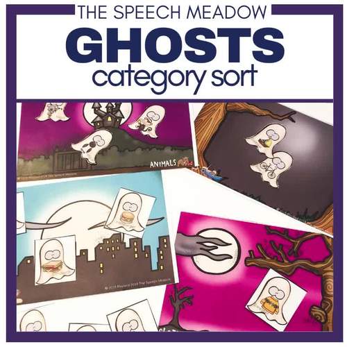 Halloween Category Sorting by The Speech Meadow | TpT