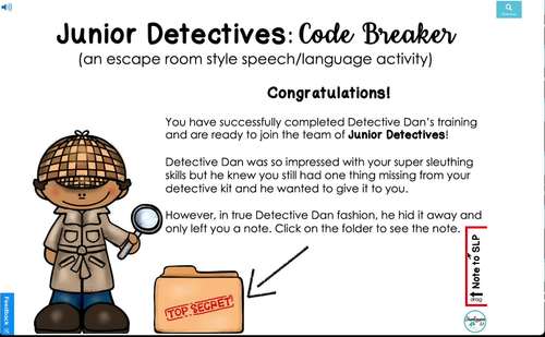 Boom Cards™ Junior Detectives: Code Breaker for Sh, Ch & J by ShanRaeannSLP