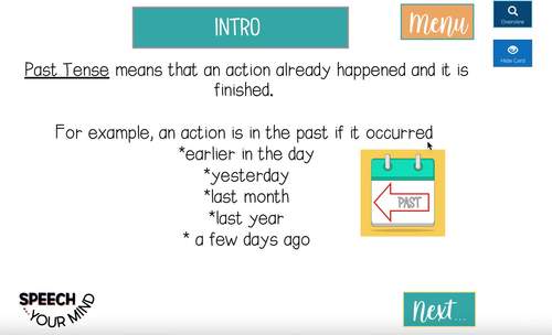 Regular Past Tense Verbs Boom™ Cards Real Photos Set 2 by Speech Your Mind