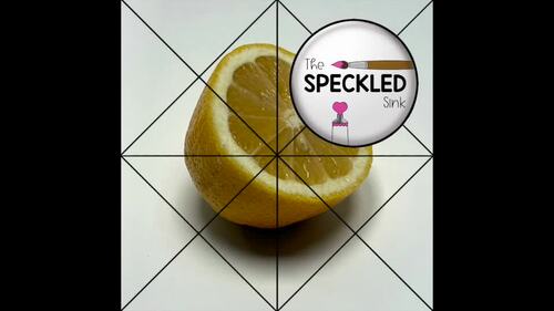 No Measure Grid Drawing Food Theme with videos demo independent packet