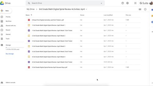 6th Grade Math Spiral Review Year Long Bundle Digital and Printable ...