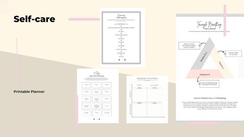 Self- care + Wellness Planner for Teachers + Parents | TPT