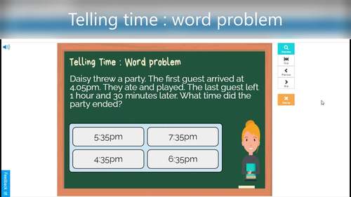 Time Elapsed : Word Problem (30 questions) | Boom card by SG Math Guru