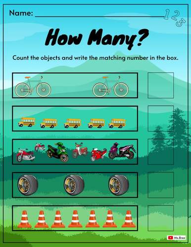 How Many? Rote Counting 1 - 20 by MsBreeOutschool | TPT