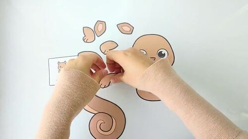 Squirrel Craft Letter S Forest Animals Fall Coloring Cutting Writing ...