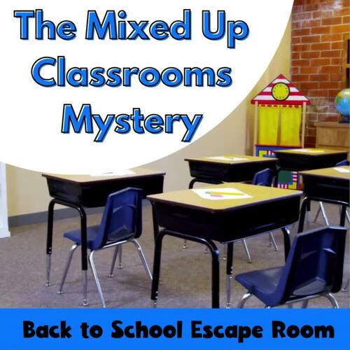 Back to School Escape Room ELA Printable Activity Critical Thinking Puzzles