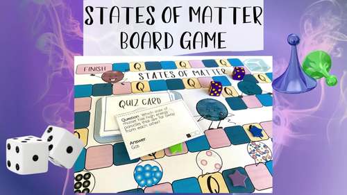 States of Matter Science Activity Board Game Printable Differentiated