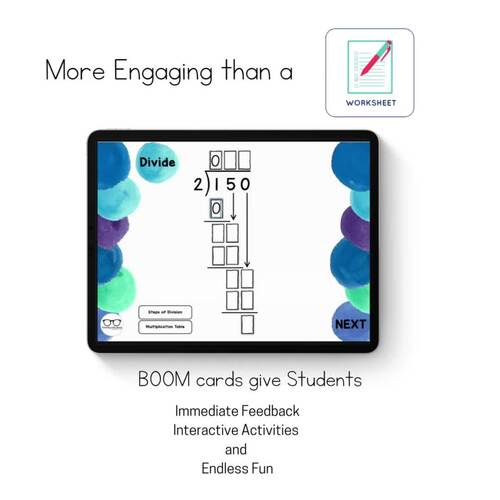 Long Division Practice 2 Boom Cards by TutoringVault | TPT