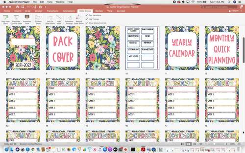 Teacher Organization Planner | Floral Theme by Elementary Littles