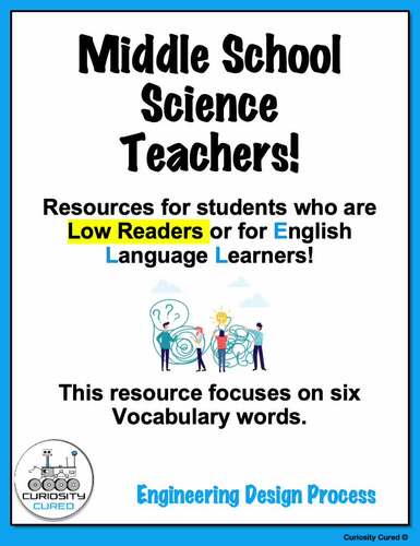 Engineering Design Process Vocabulary Worksheets Crossword #1 ELL/ESL ...