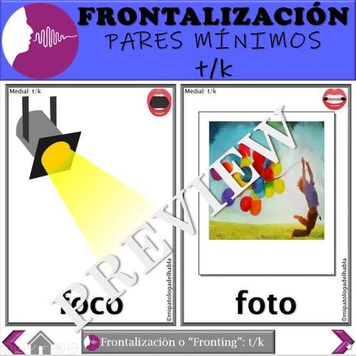 Frontalización o Fronting Pares Mínimos t/k Versión PDF No Prep No Print