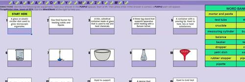 Lab Equipment Maze by Abaco Education Zone | TPT