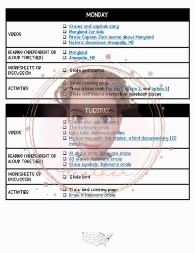 Maryland State Unit Study | Capital, Bird, Flower, Flag, Animal | State ...