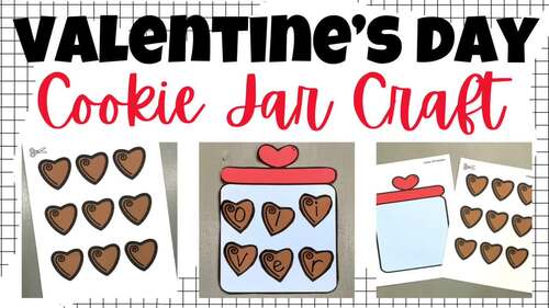 Valentine's Day Cookie Jar Name Writing Craft by Create 25 Printables