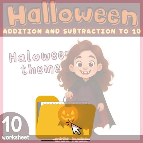 Halloween Addition and Subtraction Path Worksheet | Summer Math ...