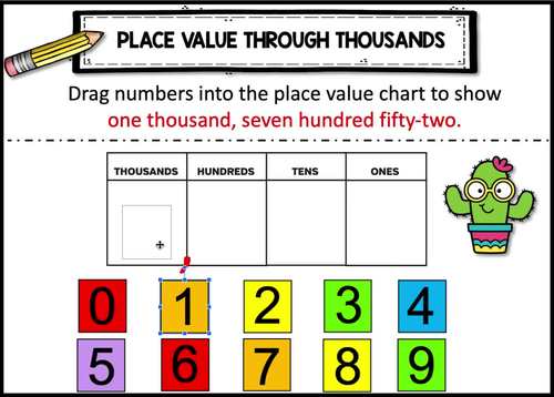 Place Value to Thousands Printable & Digital Task Cards for Google Slides™