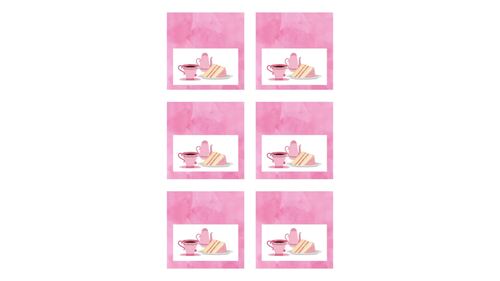 TEA PARTY WORKSHEET / TEA PARTY ACTIVITY by TeacherTrail Treasures