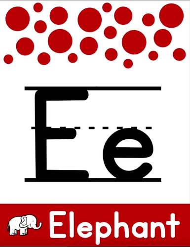 Red Polka Dot Party Alphabet Posters: Set #3 by Magical Miss Meg